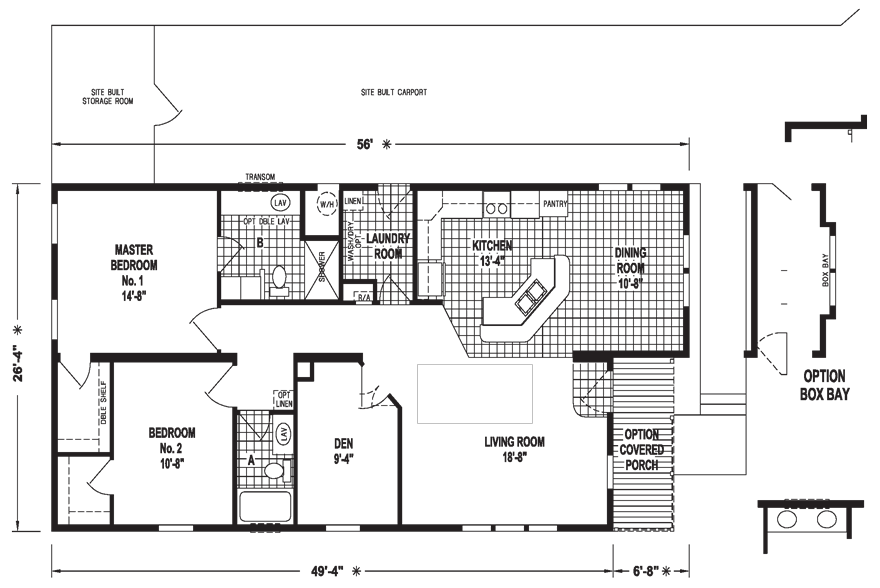 Haines 28 X 56 1386 Sqft Mobile Home Factory Expo Home Centers